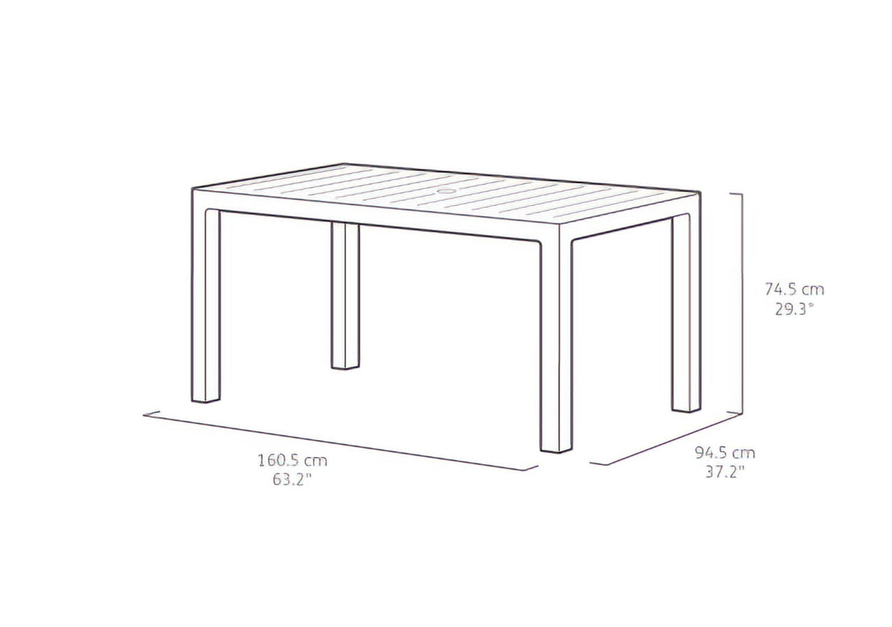 Keter Melody Table Outdoor long dining table — The Home Shoppe