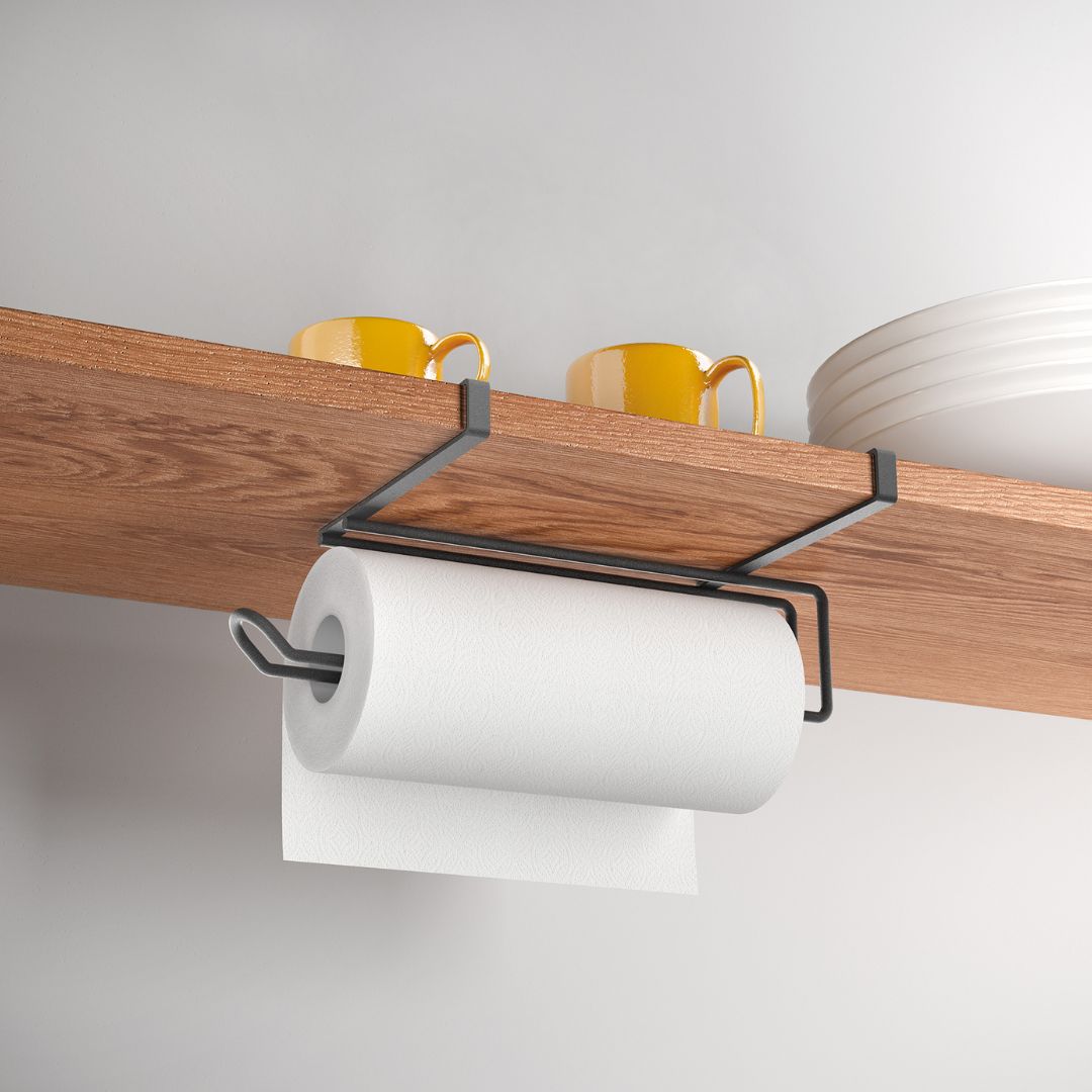 Undershelf Hanging Paper Roll Holder 2 Way — The Home Shoppe