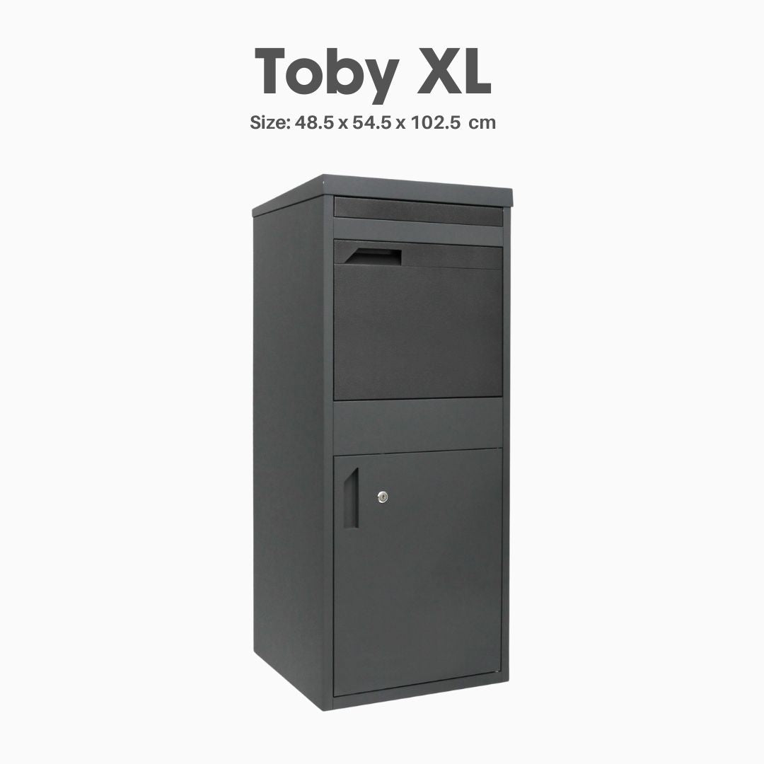 Toby XL Large Parcel Delivery Drop Box Outdoor Lockable Mail Parcel Box ...