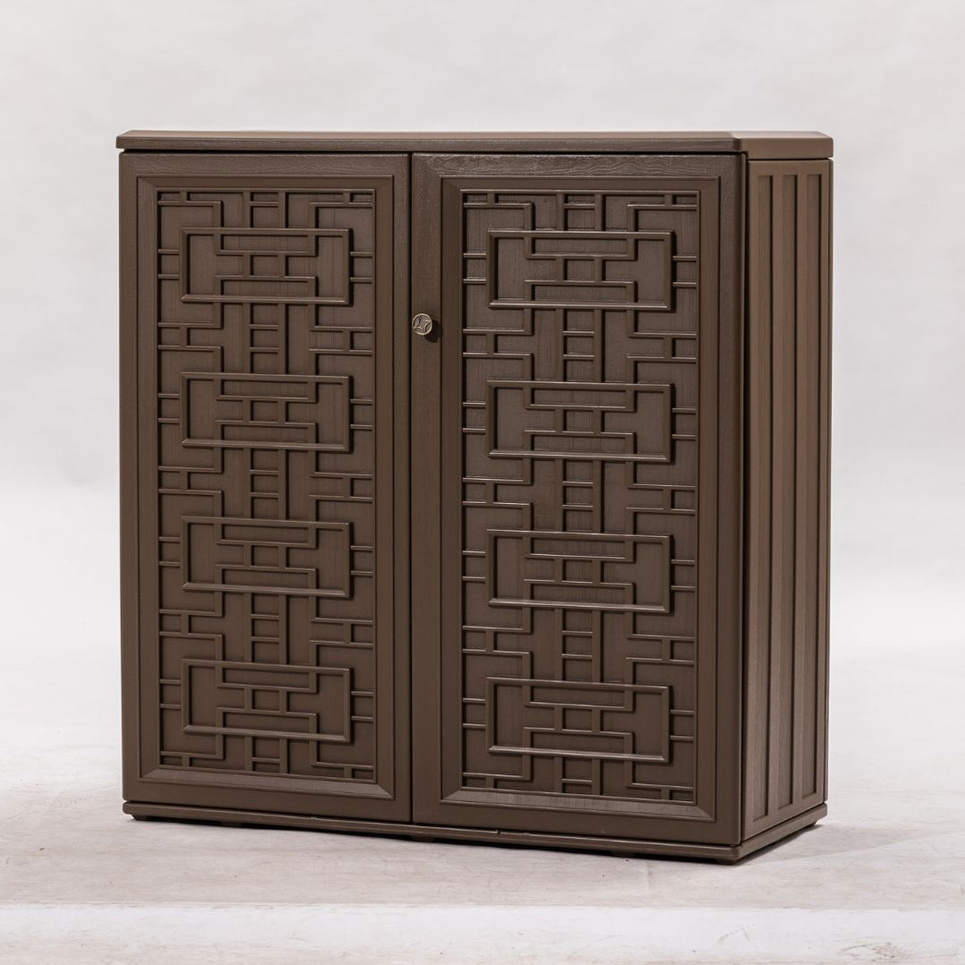 AVA Multipurpose Waterproof Outdoor Storage Shoe Cabinet Brown — The ...