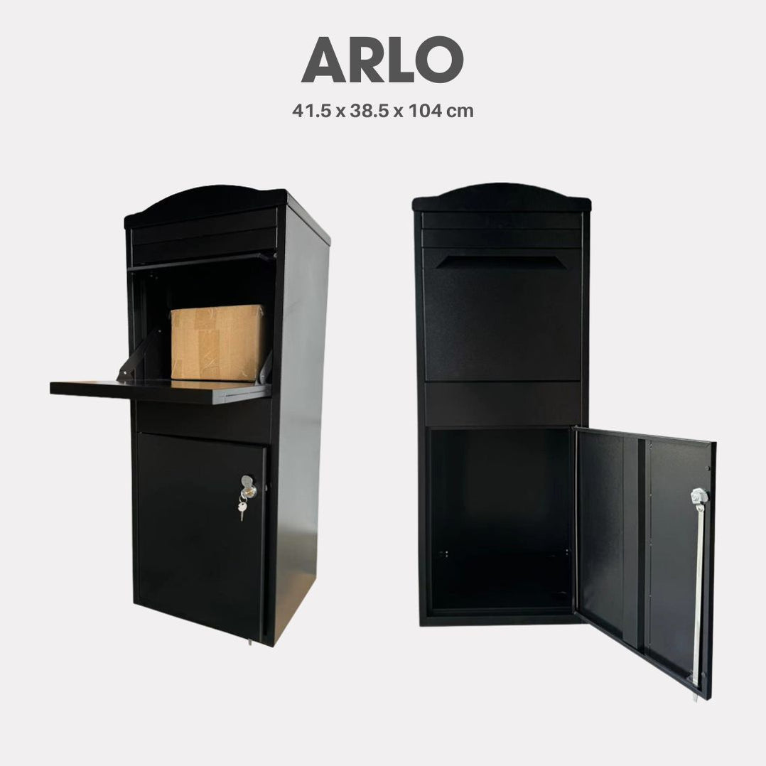 Arlo Large Parcel Delivery Letter Office Drop Box Black CP09 — The Home ...