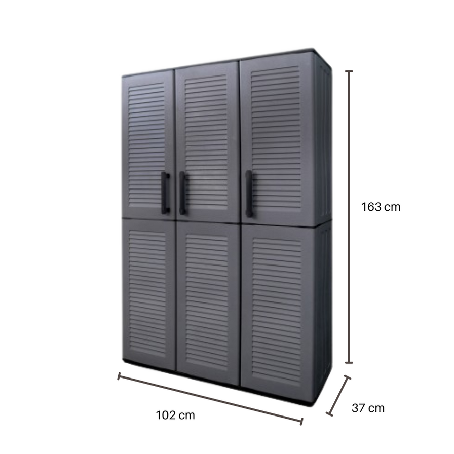 Linea Easy Tall Multipurpose Cabinet 3 Door — The Home Shoppe