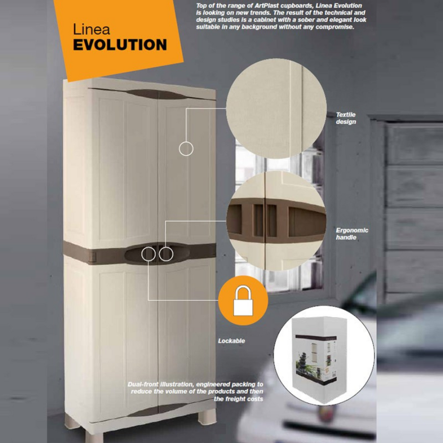 Linea Evolution Tall Multipurpose Outdoor Cabinet — The Home Shoppe