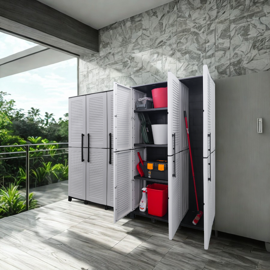 Linea Family Tall Multipurpose Cabinet 3 Door — The Home Shoppe