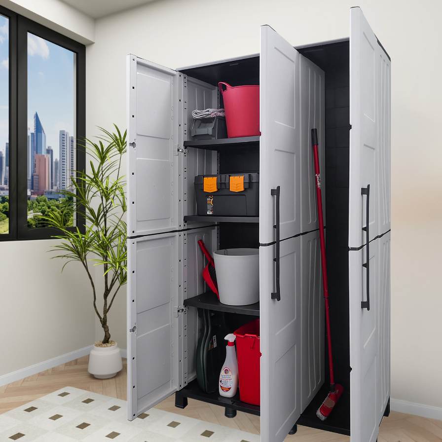 Linea Idea Tall Multipurpose Cabinet 3 Door — The Home Shoppe