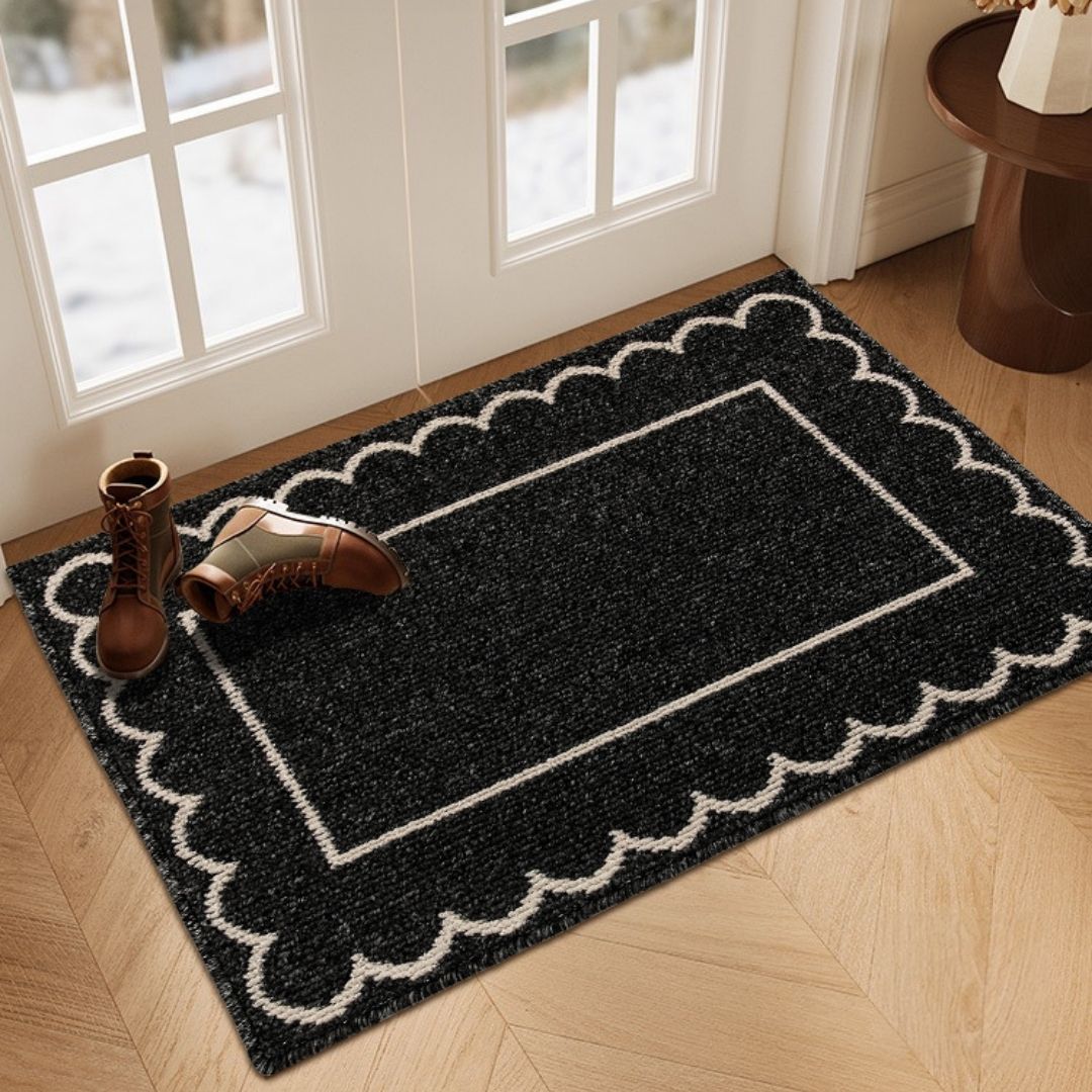 Door Entry Non Slip Entrance Floor Mat Welcome Home Trap Dirt Mat Black ...