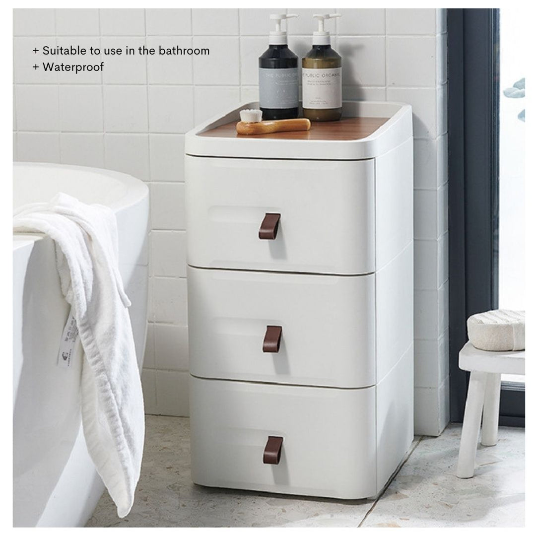 Bedside Table Organizer Drawer Slim 3 Tier 4 Tier Plastic Waterproof ...