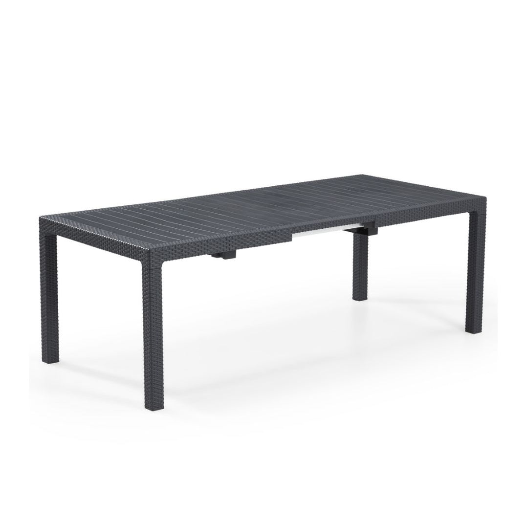 Keter Symphony Outdoor Table Grey Garden Long Dining Table — The Home ...