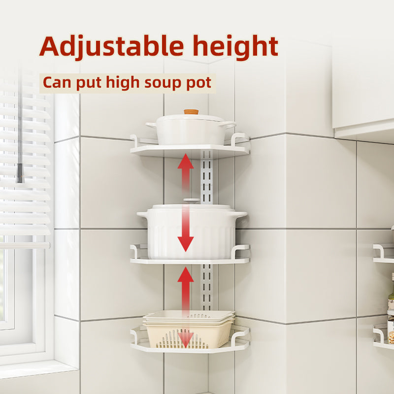 CornerFlex Kitchen Adjustable Pot Rack 3 Tier — The Home Shoppe