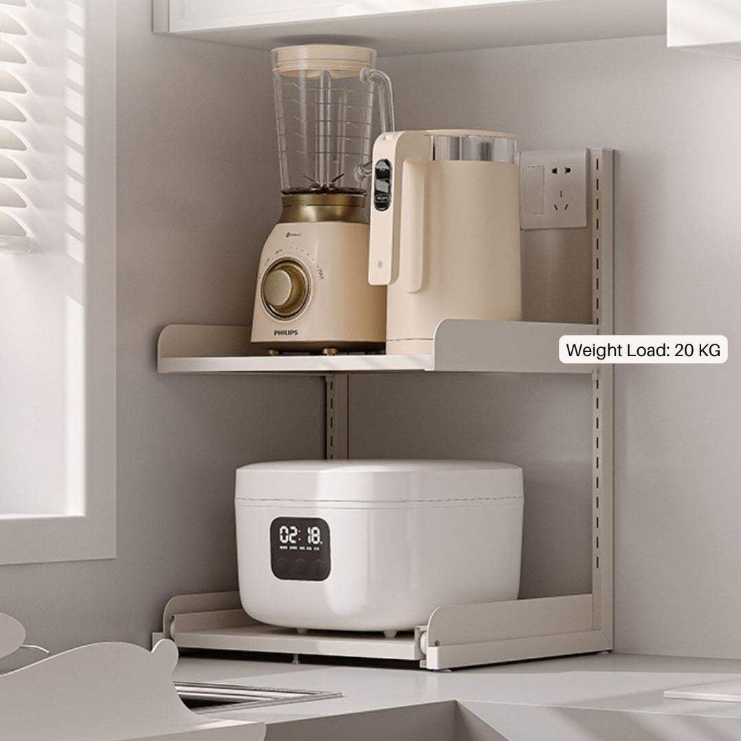 Kitchen Appliances Storage 2 Tier Sliding Pull Out Rack — The Home Shoppe