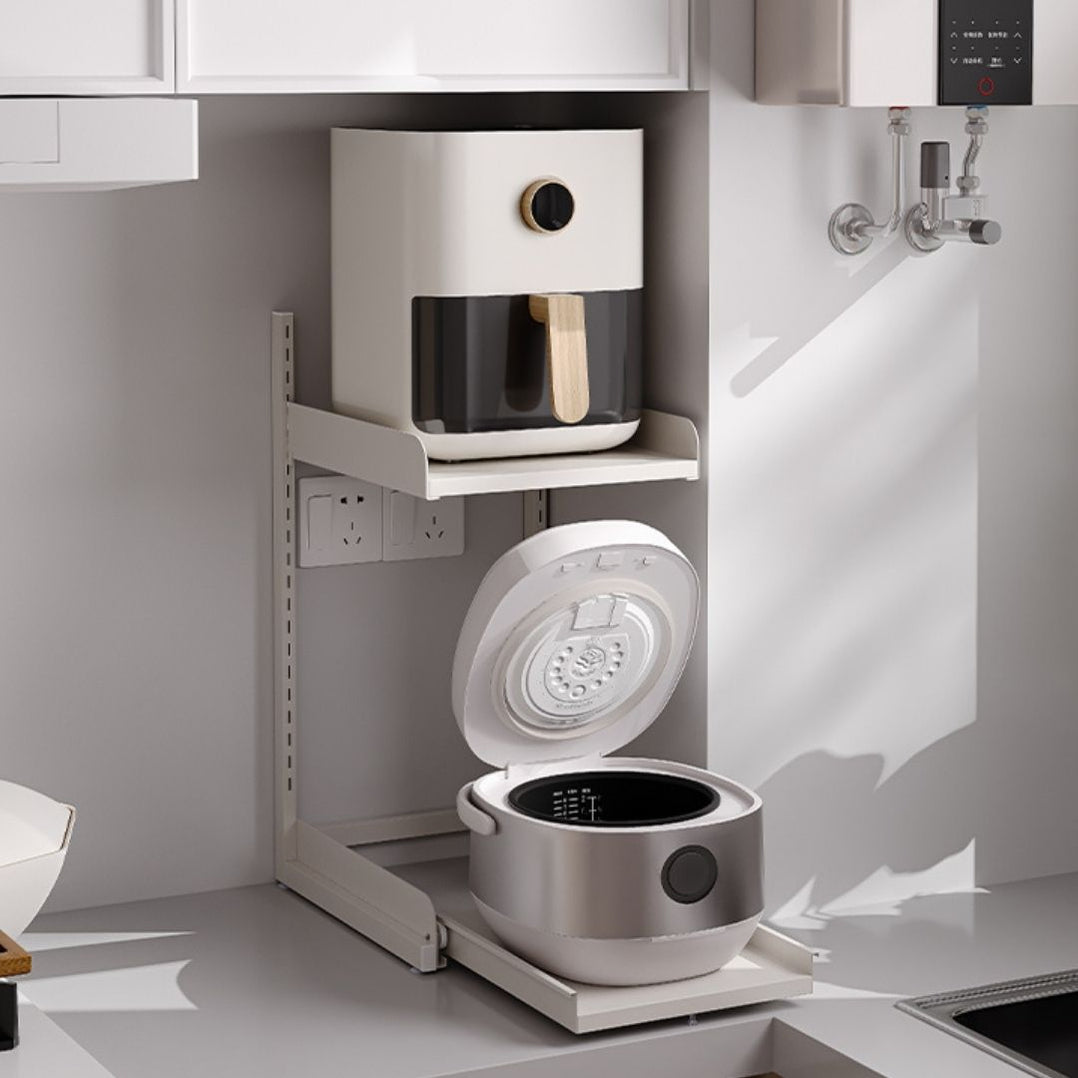 Kitchen Appliances Storage 2 Tier Sliding Pull Out Rack — The Home Shoppe