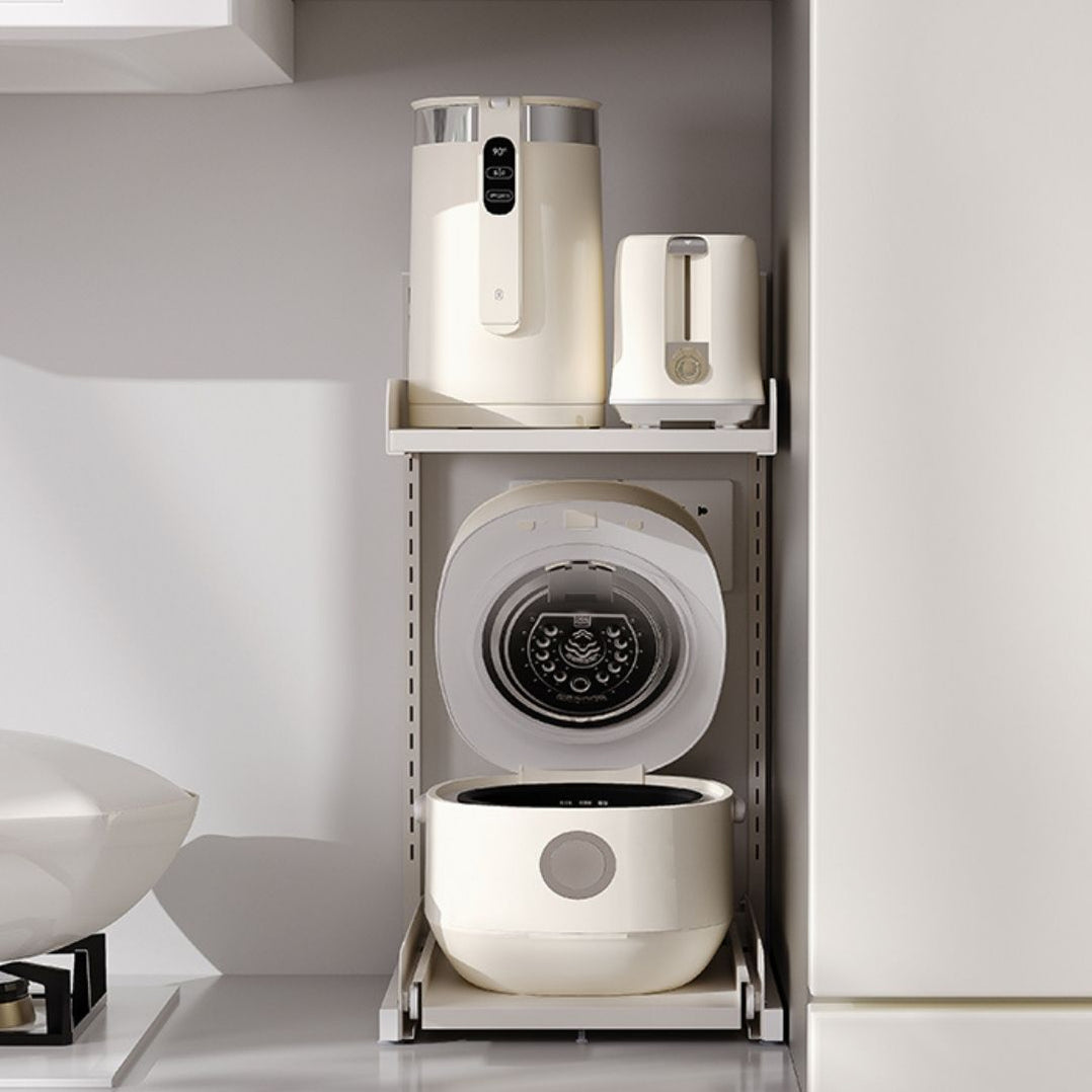 Kitchen Appliances Storage 2 Tier Sliding Pull Out Rack — The Home Shoppe