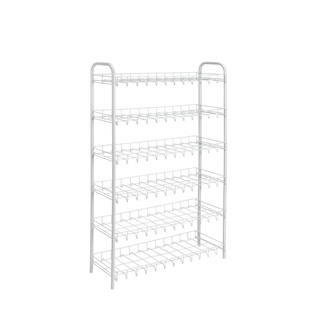 Metaltex Shoe Rack 6 Tier White — The Home Shoppe