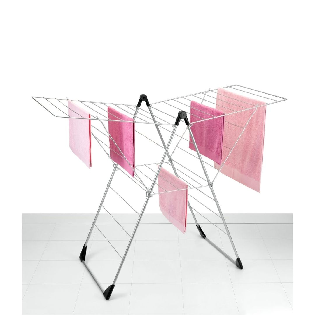 Metaltex Foldable Wing Laundry Dryer Breva 25M Silver — The Home Shoppe