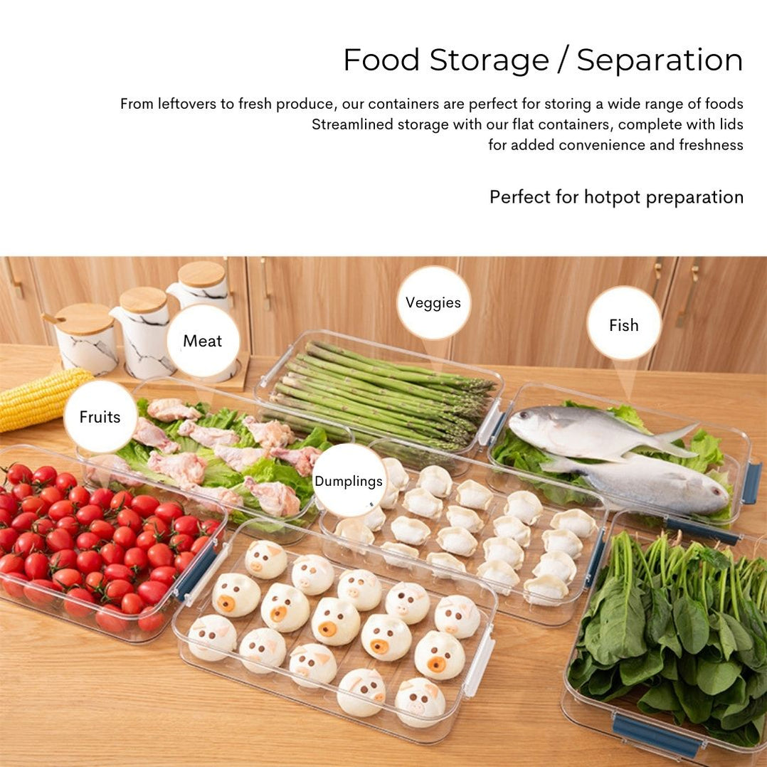 Multi-Layer Refrigerator Food Storage Containers with Lid Dumplings Box ...