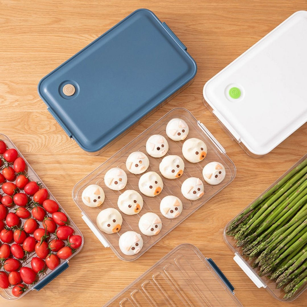 Multi-Layer Refrigerator Food Storage Containers with Lid Dumplings Box ...