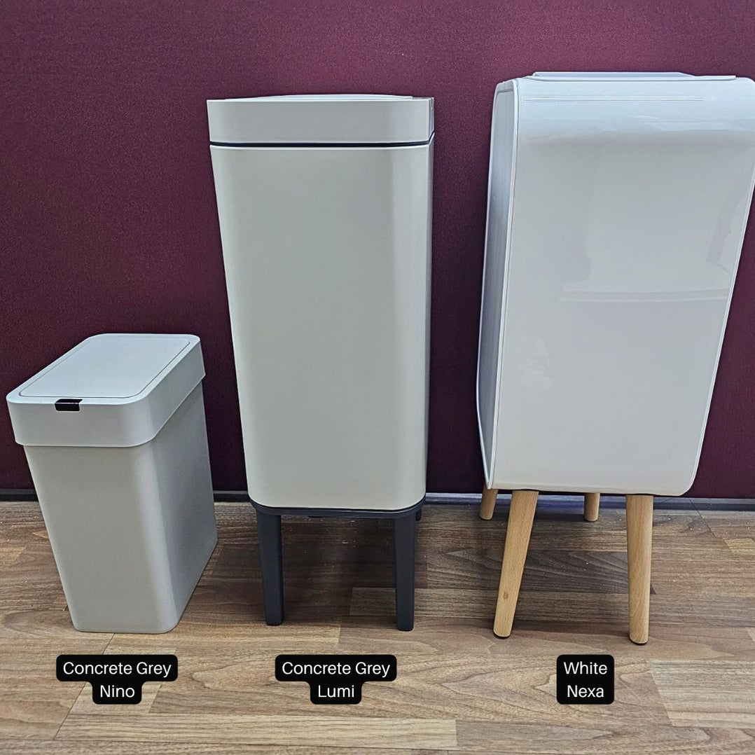 Nino Slim Kitchen Bathroom Waste Bin Plastic Sensor Trash Bin 15L soft ...