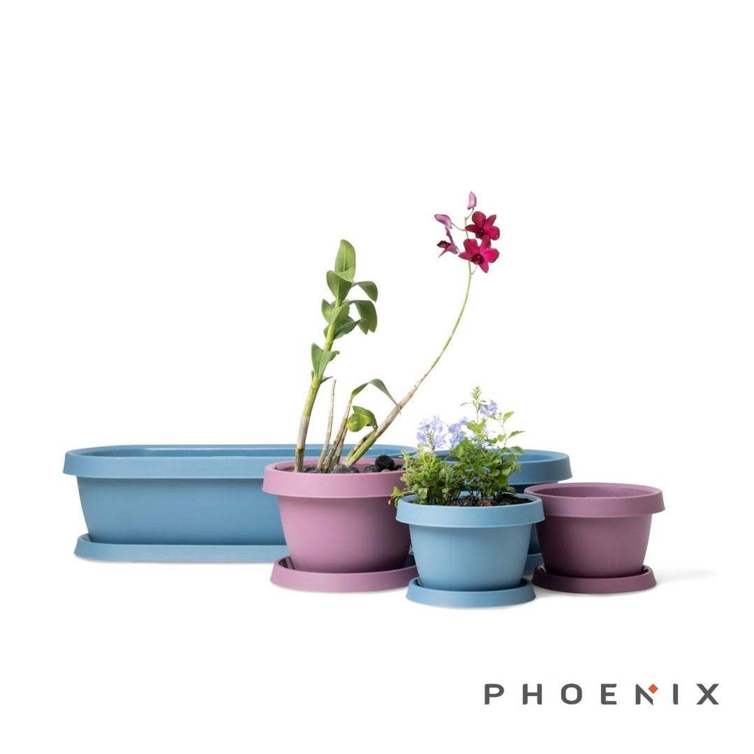 Phoenix Outdoor GRO Flowerpots with tray rectangle 27L — The Home Shoppe