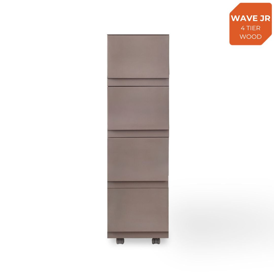 Phoenix 4 Tier Wave JR Slim Drawer Set with Wheels Home Organisation ...