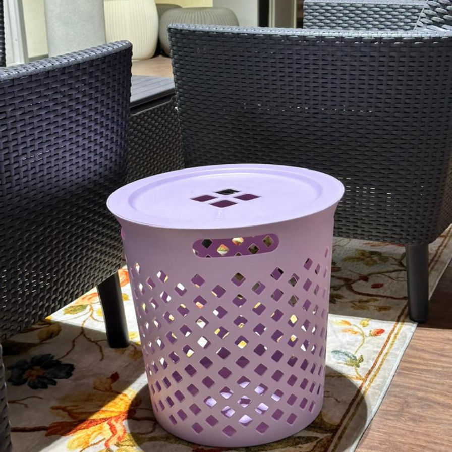 Phoenix Button Laundry Basket — The Home Shoppe