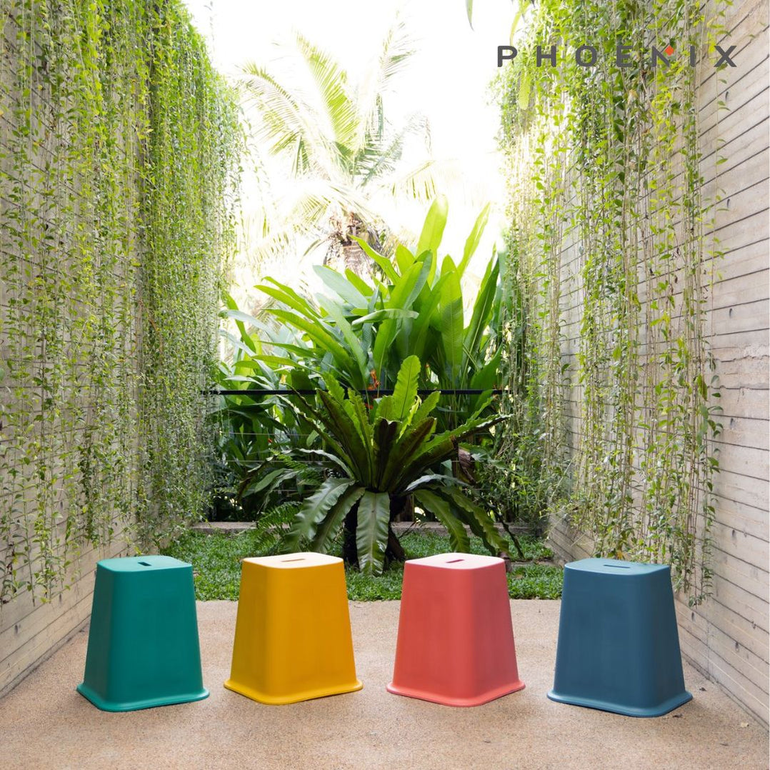 Phoenix Outdoor Waterproof Plastic Pop Stool Side Table Stackable Multi ...