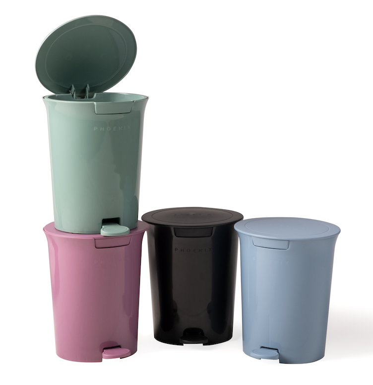 Phoenix Plastic Kitchen Bathroom OV Pedal Trash Bin 5L — The Home Shoppe