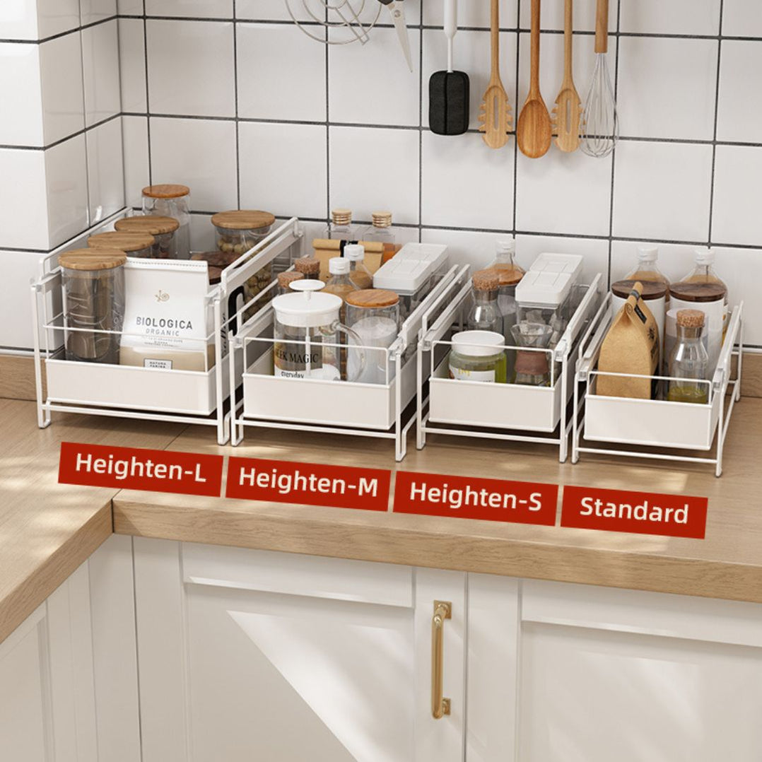 Multipurpose Kitchen Stackable Pull Out Drawer Multi Tier Rack M — The ...