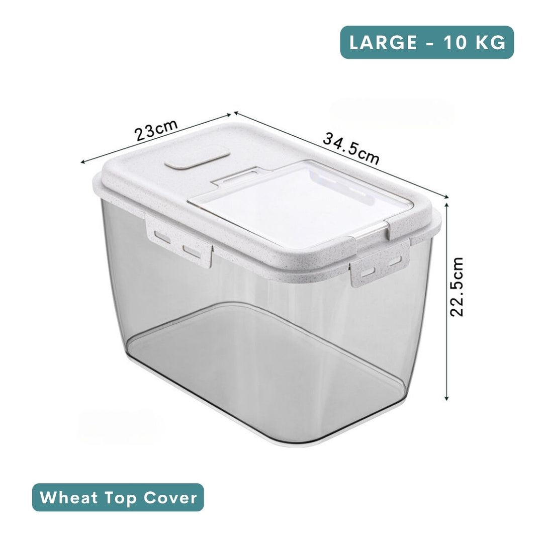 Rice Storage Airtight Bucket Container (2 Sizes) — The Home Shoppe
