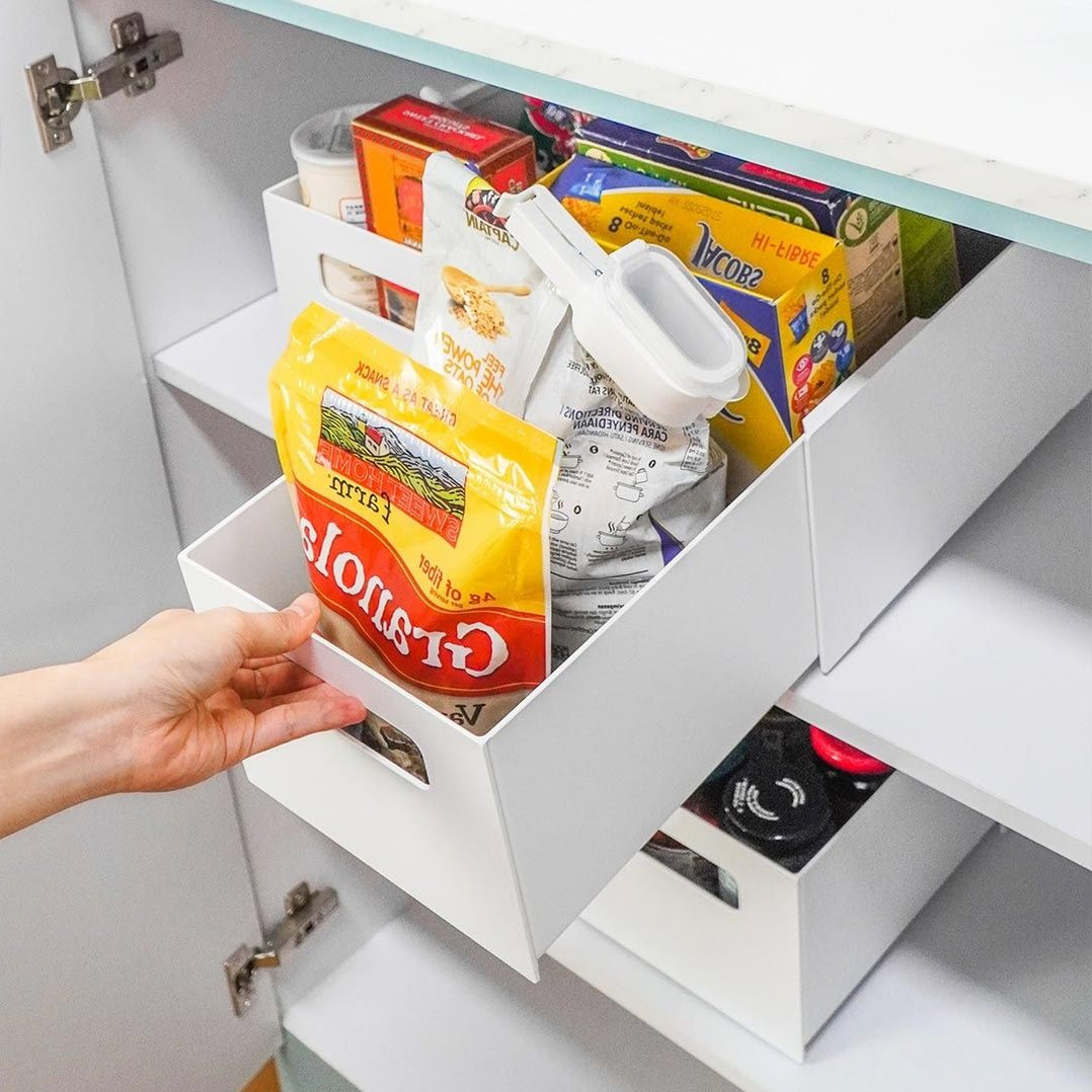 Extend It Retractable Storage Organiser Box Wardrobe Kitchen Adjustable ...