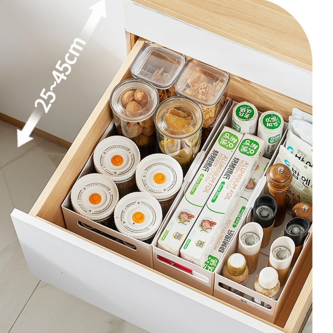 Extend It Retractable Storage Organiser Box Wardrobe Kitchen Adjustable ...