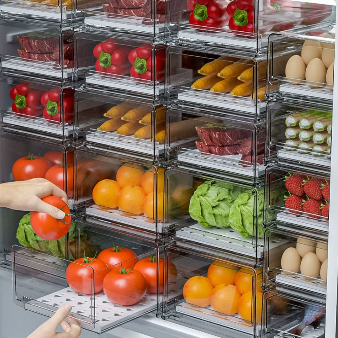 Fridge Deep Organiser Drawer with Drainage Board XL — The Home Shoppe