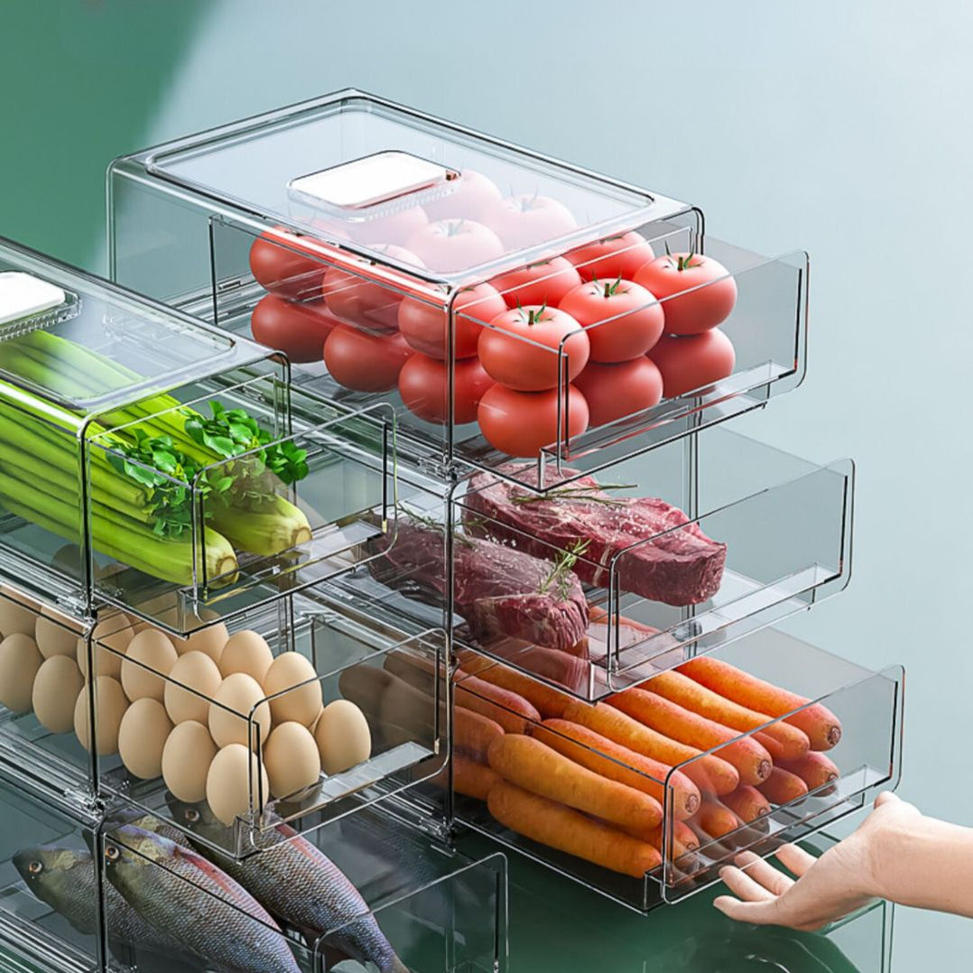 Fridge Deep Organiser Drawer with Drainage Board XL — The Home Shoppe