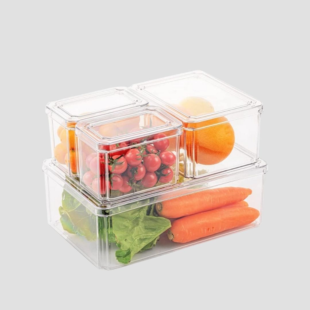 Terrafresh STORE IT Fridge Food Storage Organiser Box with lid ...