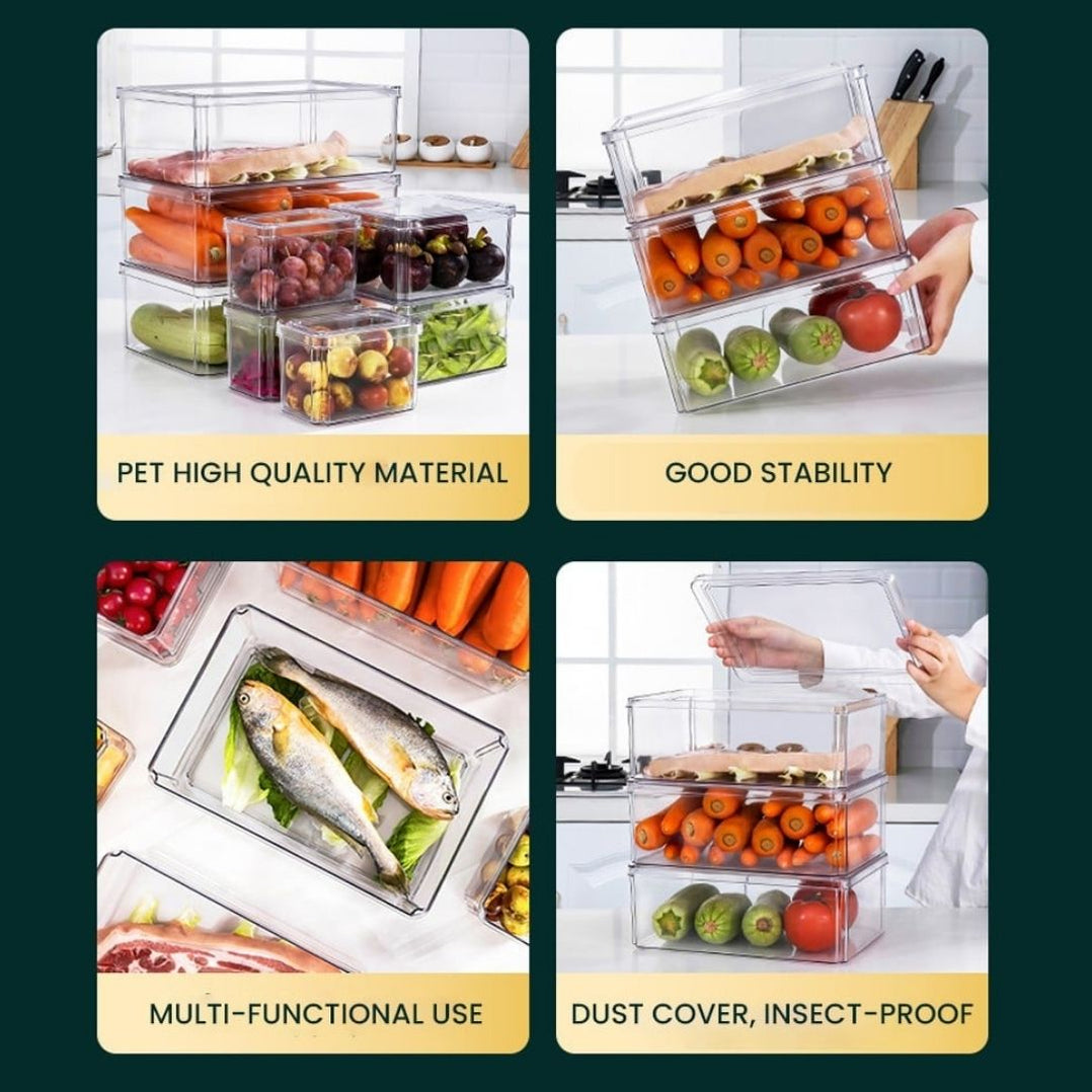 Terrafresh STORE IT Fridge Food Storage Organiser Box with lid ...