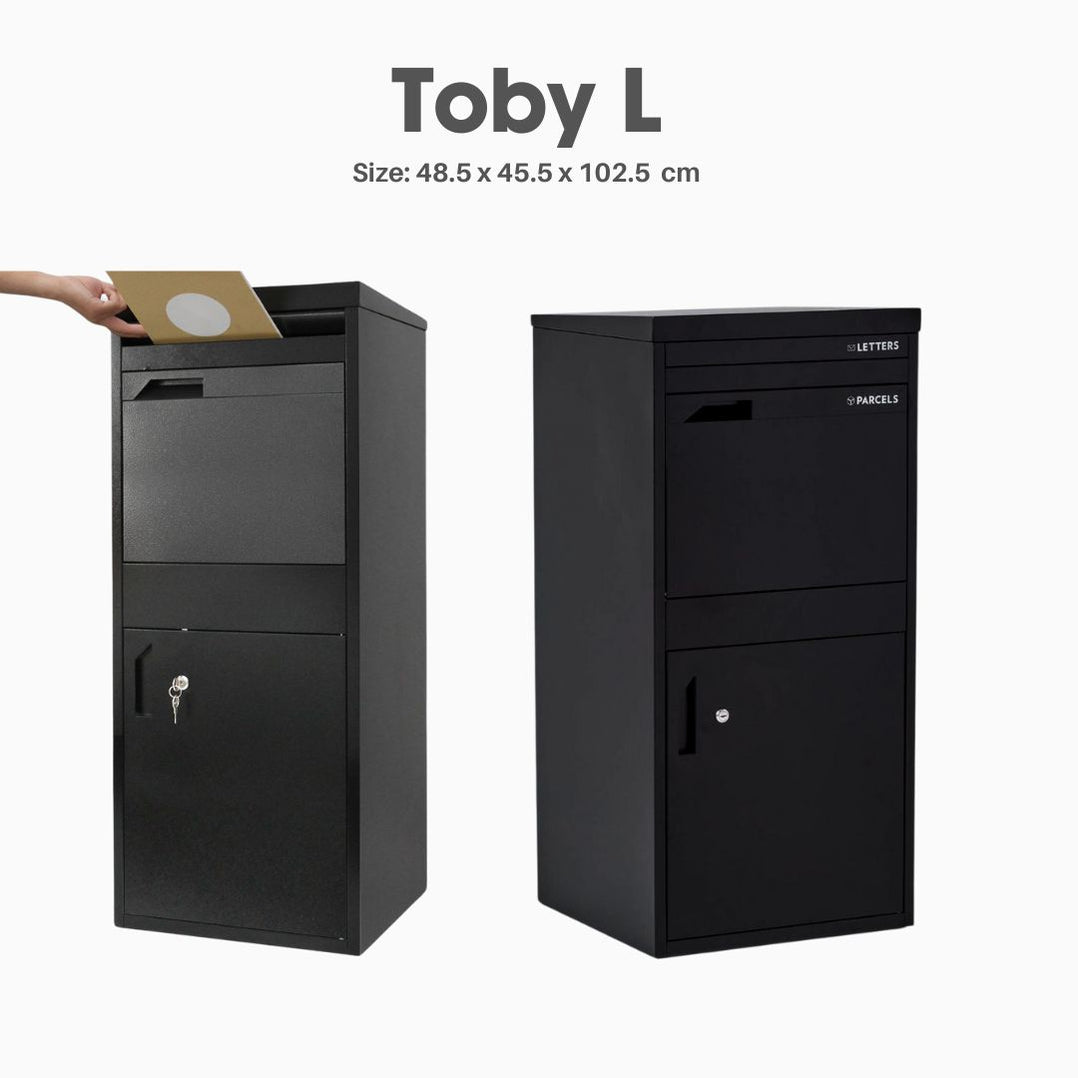 Toby L Large Parcel Delivery Drop Box Outdoor Lockable Mail Parcel Box ...