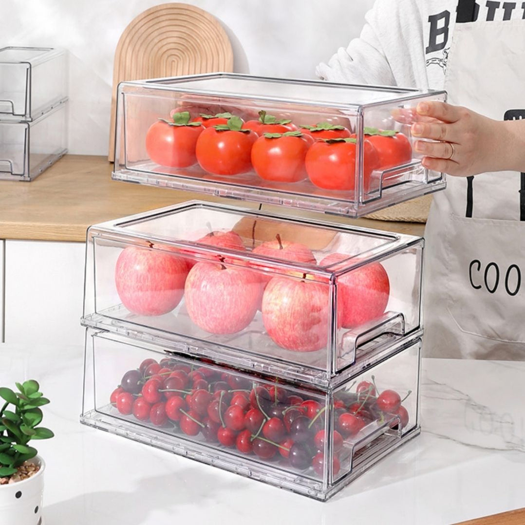 Multi-purpose Clear Storage Drawer Box (2 Sizes) — The Home Shoppe