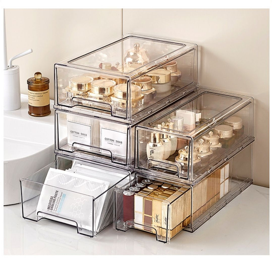Multi-purpose Clear Storage Drawer Box (2 Sizes) — The Home Shoppe