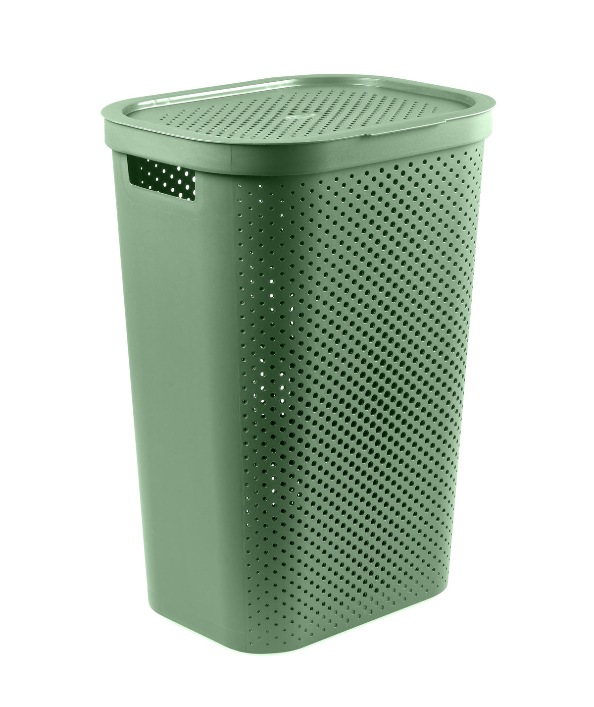 Curver Infinity Clothes Laundry Hamper Dots 60L Green Waterproof ...