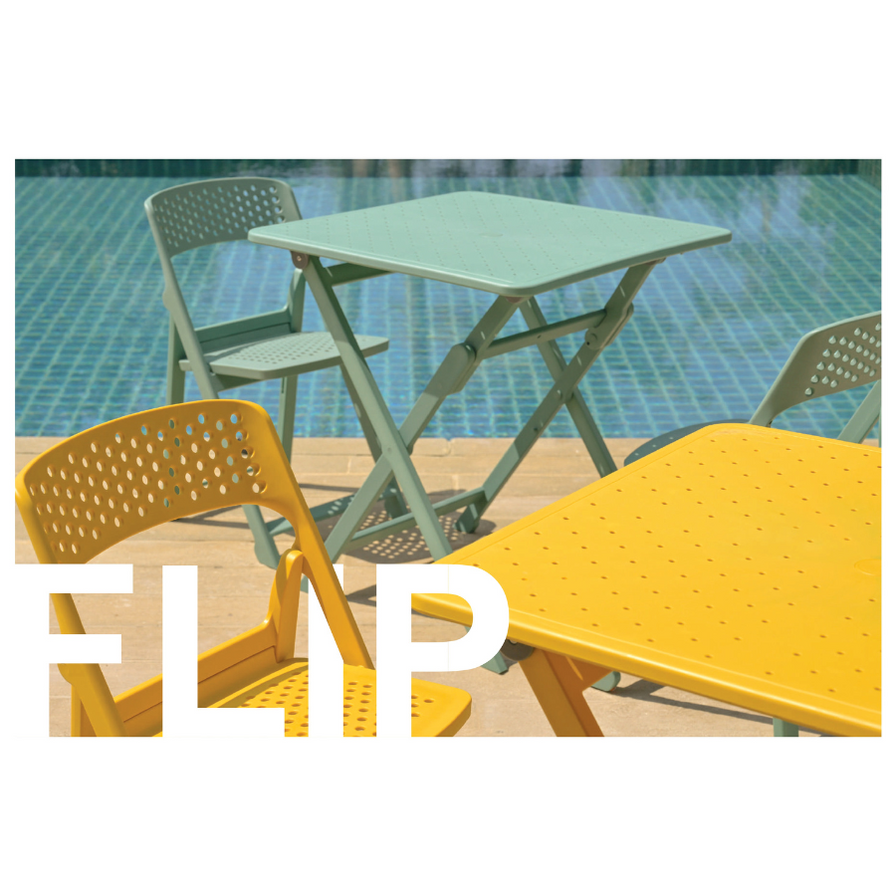 Phoenix Flip Foldable Square Table — The Home Shoppe