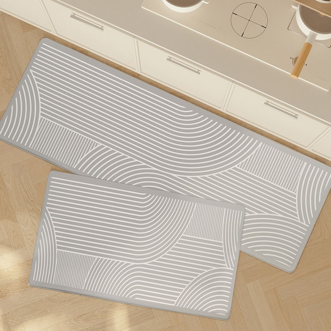Thick Cushioning Kitchen Mat Waterproof Stain Resistant Anti Slip Floor ...