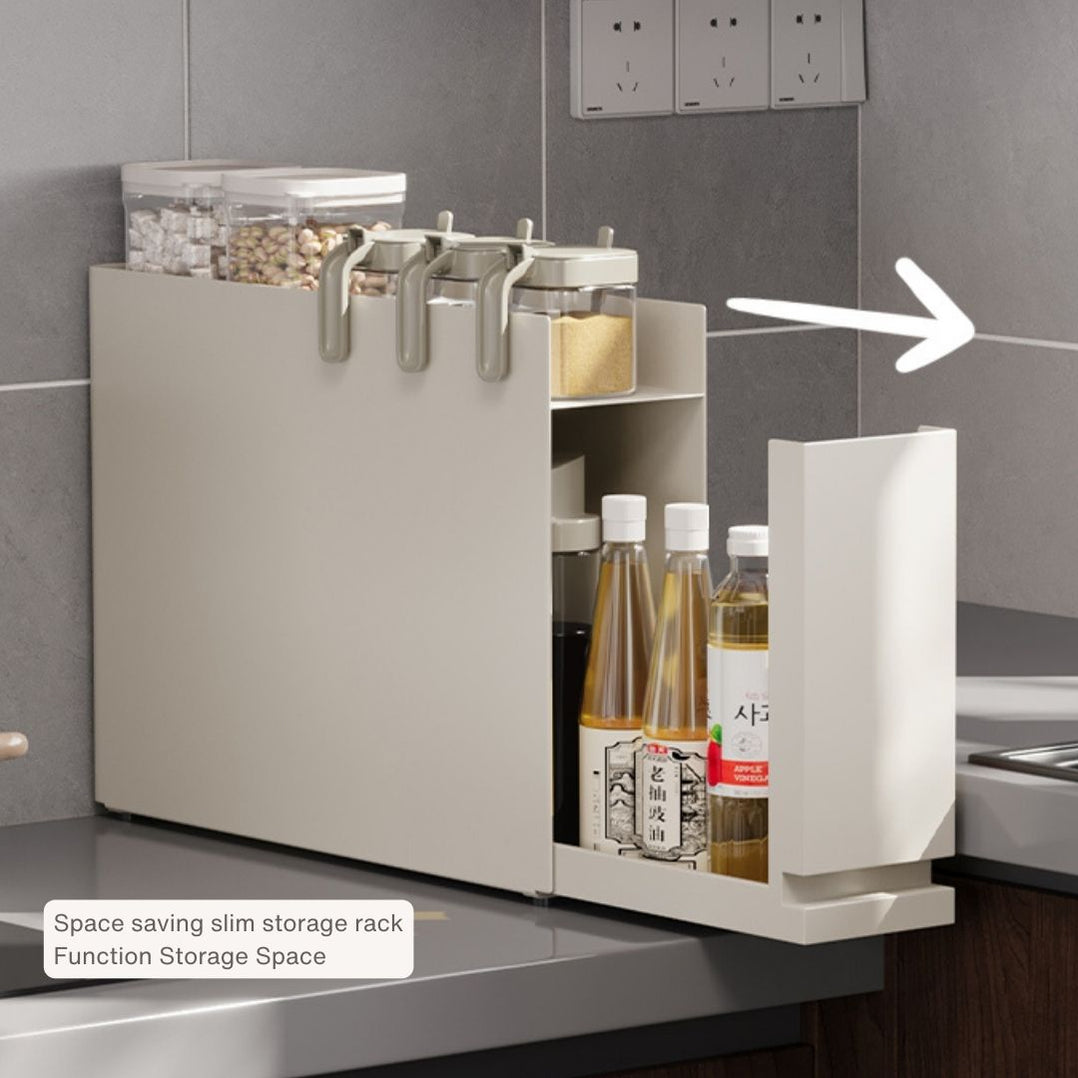 Kitchen Counter Top Pull-Out Hidden Slim Spice Rack — The Home Shoppe