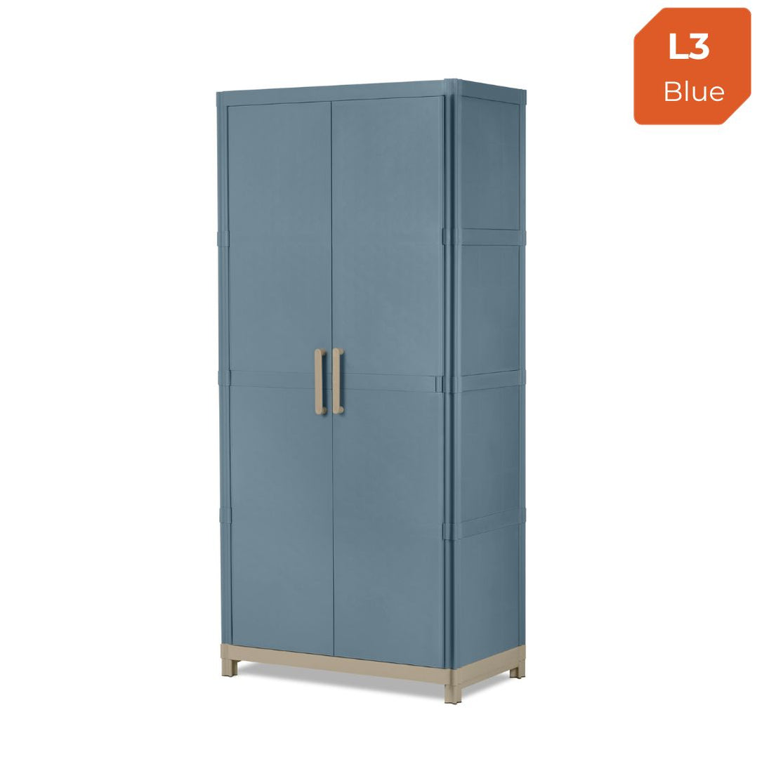 Phoenix FLO Indoor Tall Long Plastic Storage Cabinet L3 Kitchen ...