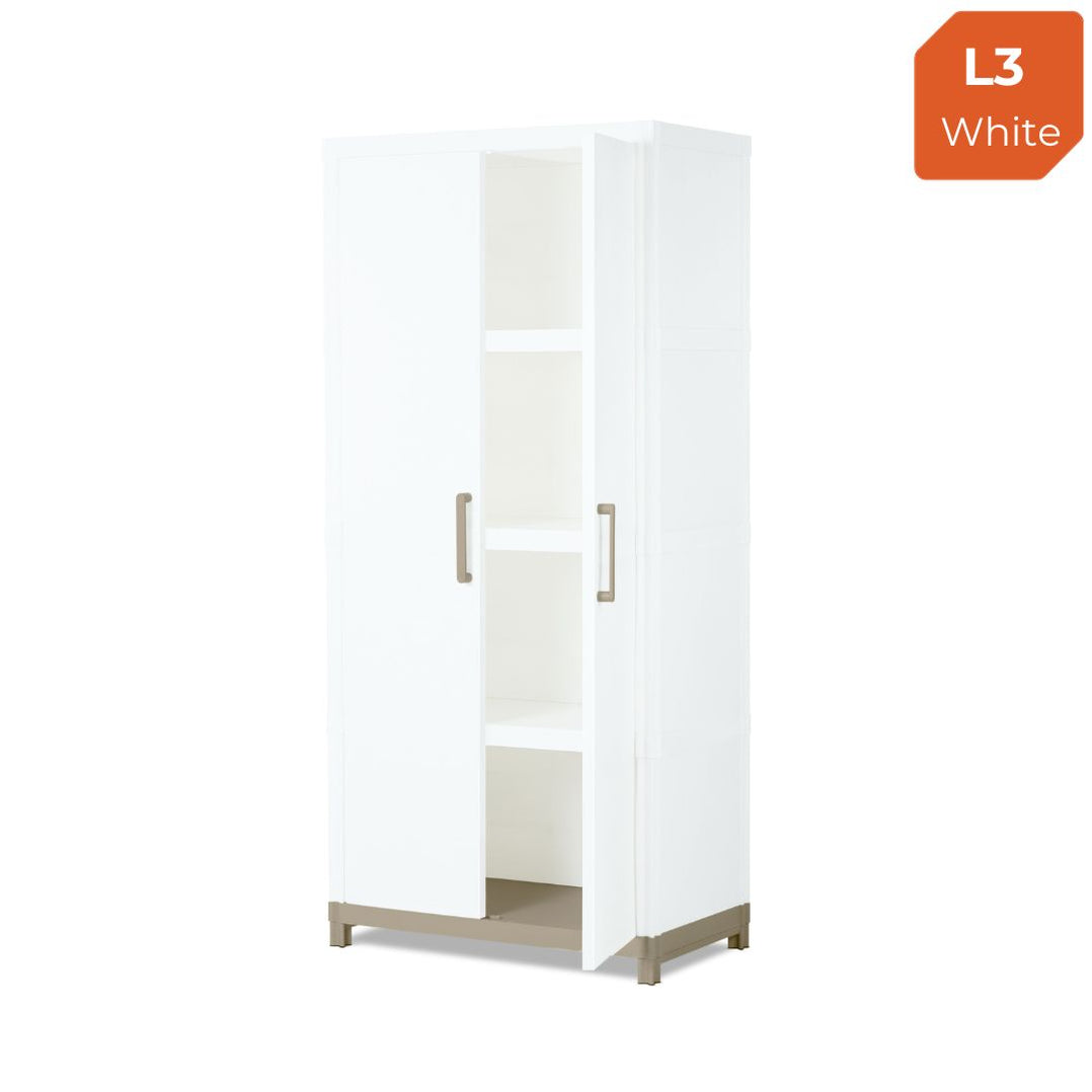Phoenix FLO Indoor Tall Long Plastic Storage Cabinet L3 Kitchen ...