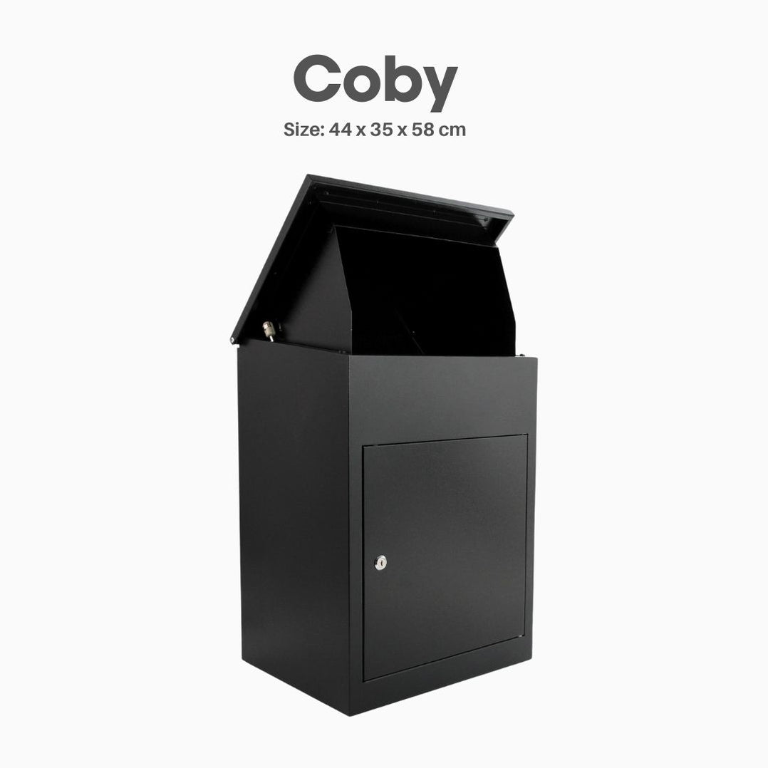 Coby Low Outdoor Lockable Parcel Drop Box CP02 Weather resistant ...