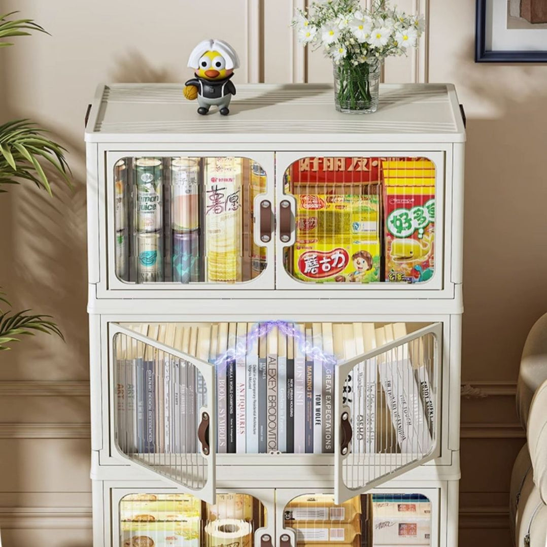 Stackable Foldable Storage Cabinet with wheels - Large — The Home Shoppe