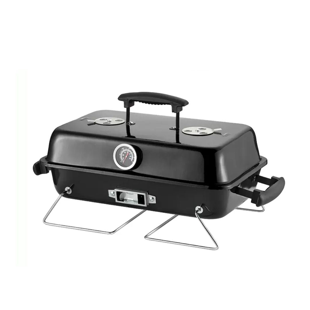 Portable Outdoor Tabletop Charcoal BBQ Mini Grill 16" Black — The Home ...