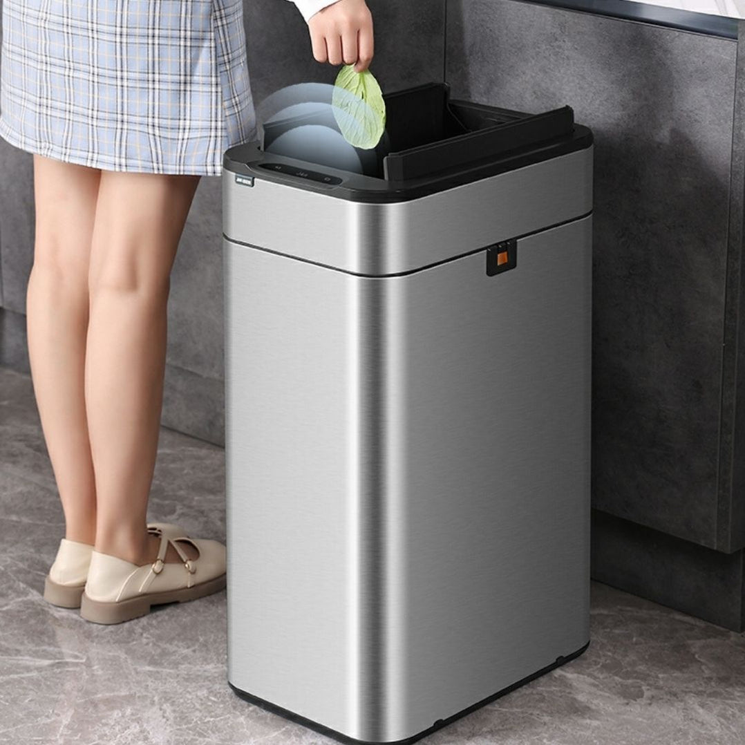Vista 20L Sliding Lid Smart Sensor Trash Bin — The Home Shoppe