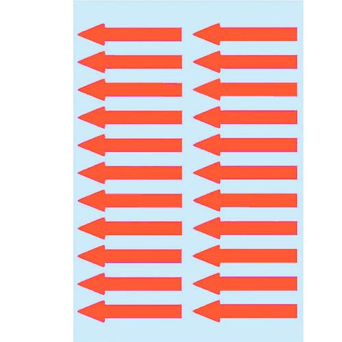 Arrow labels luminous Red, paper 38x7 mm (4143) — The Home Shoppe
