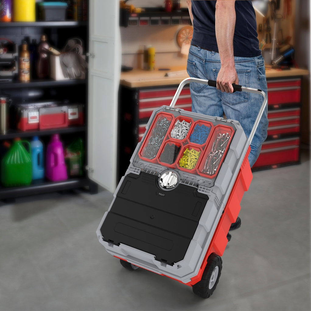 Keter Master Loader Rolling Tool Box Lockable Storage Chest Black — The ...