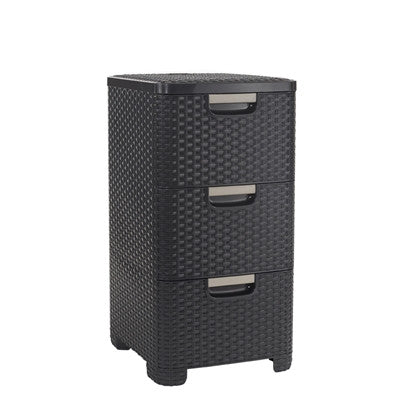 Curver Rattan Style 3 Drawer — The Home Shoppe